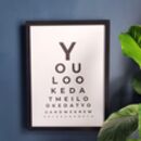 Personalised Eye Test Chart Print By Posh Totty Designs Creates ...