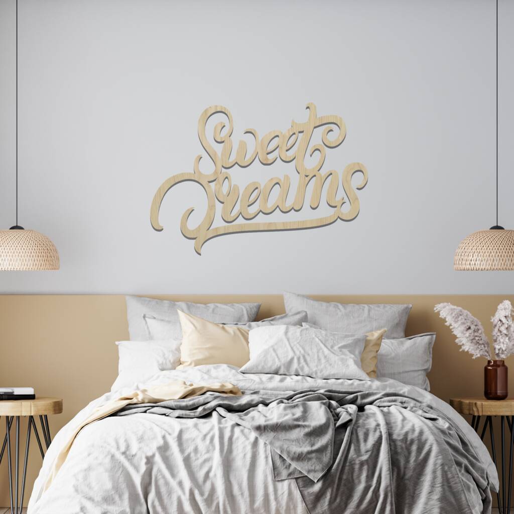 Sweet Dreams Art Sign Wooden Wall Decor By Duke Craft ...