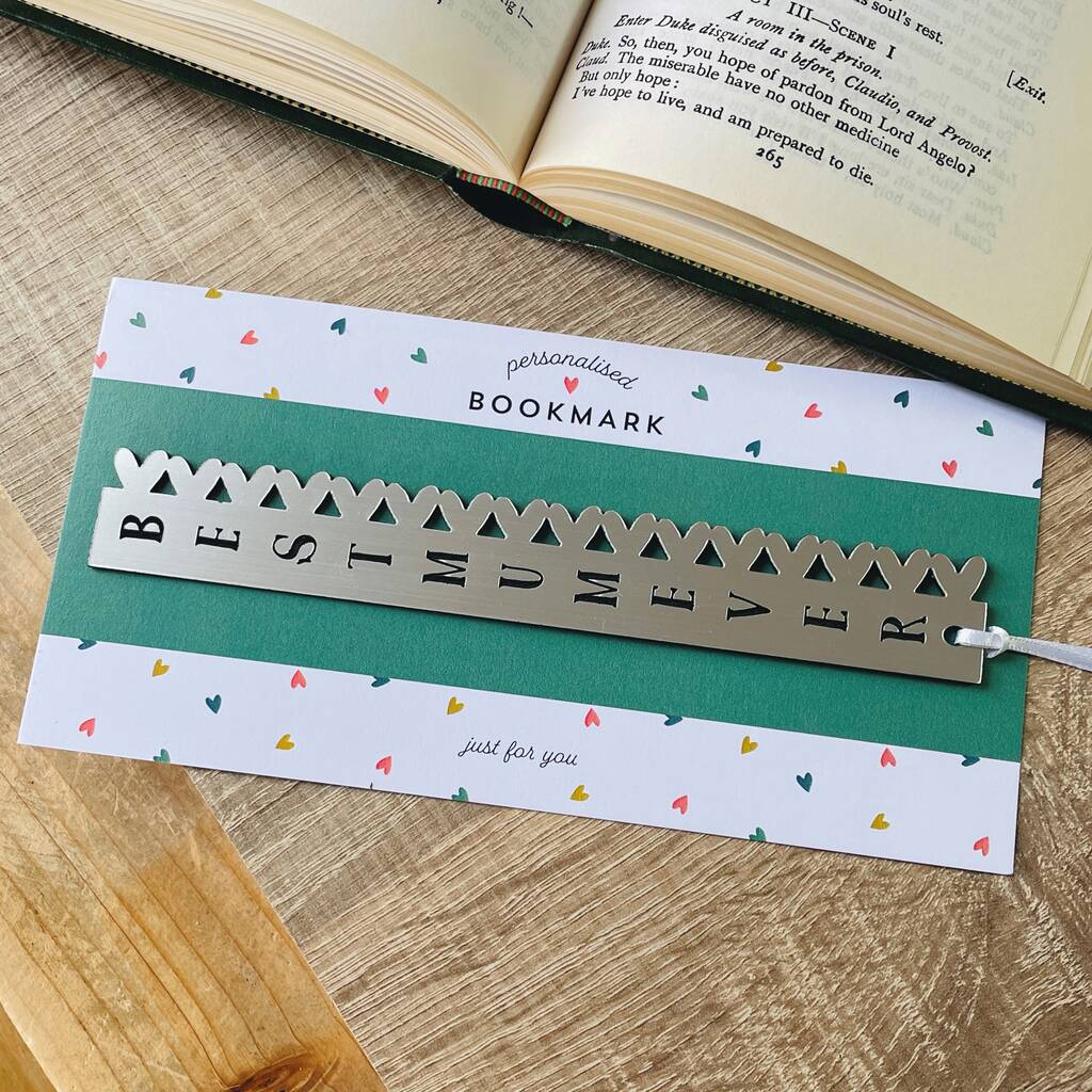 Best Mum Ever Bookmark By The Alphabet Gift Shop