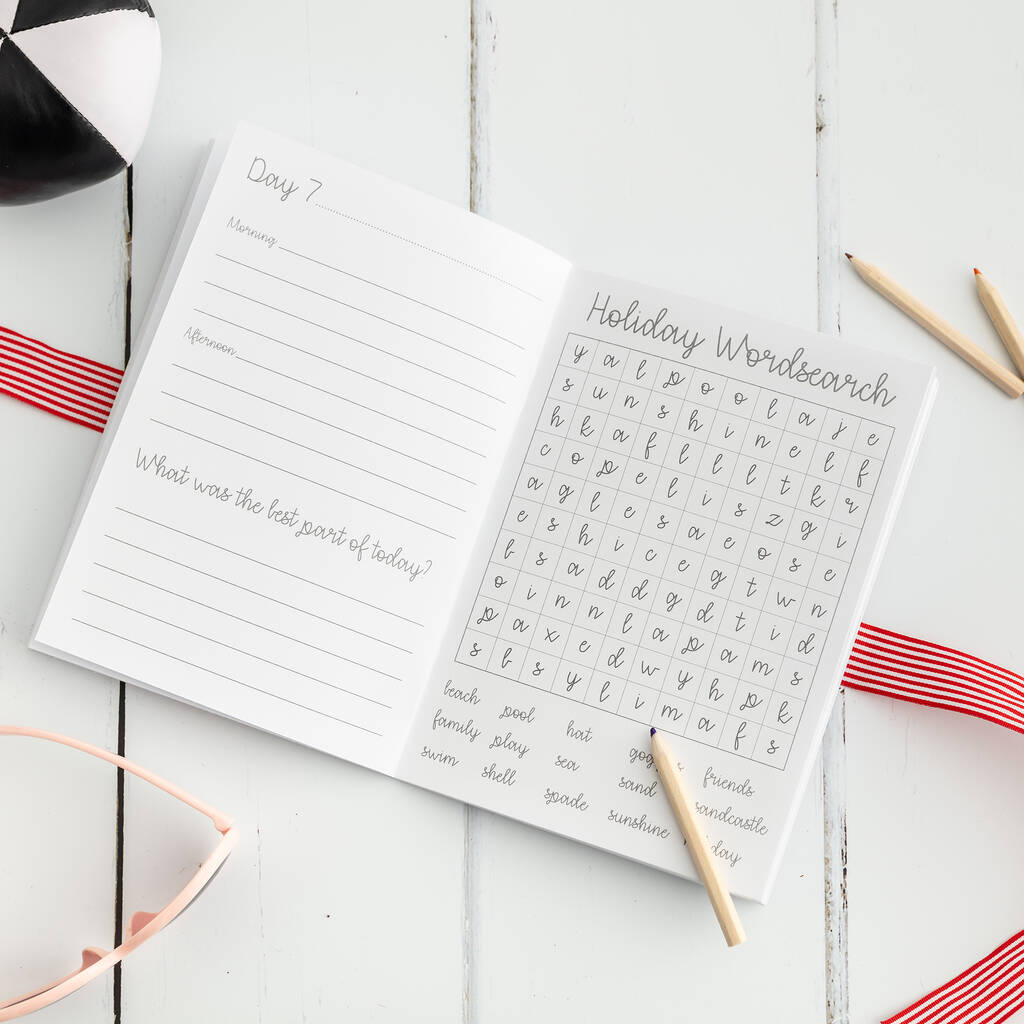 Kids Holiday Activity Journal By Yo Yo Me | notonthehighstreet.com