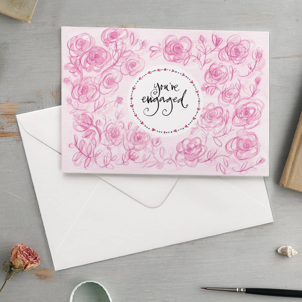 'You're Engaged' Card By Gabrielle Solly Illustration ...