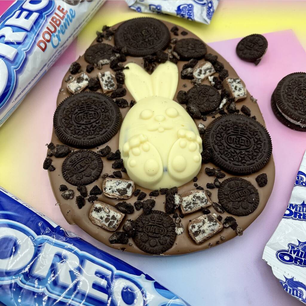 Easter Egg Slab With Stuffed Bunny Centre By Choc Til You Drop ...
