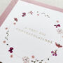 Edith Floral Congratulations Card By Gable & Grain | notonthehighstreet.com