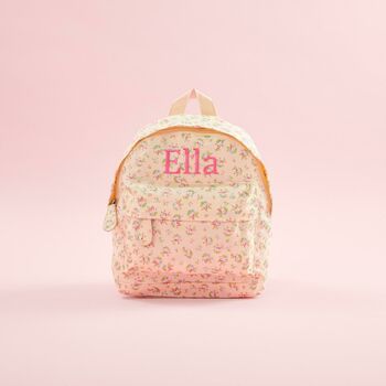 Personalised Ditsy Floral Print Mini Backpack By My 1st Years ...