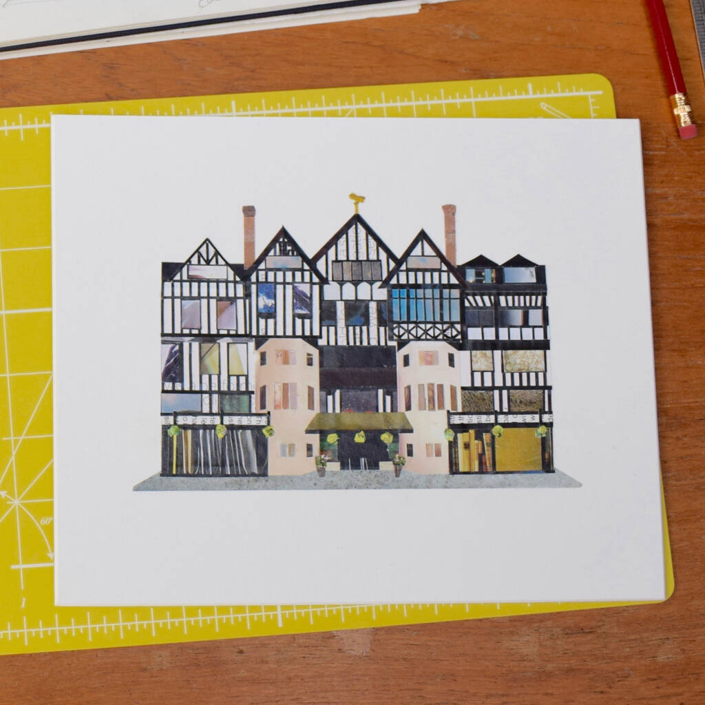 Personalised 'Favourite Place' Collage Illustration By Soodle Street Studio