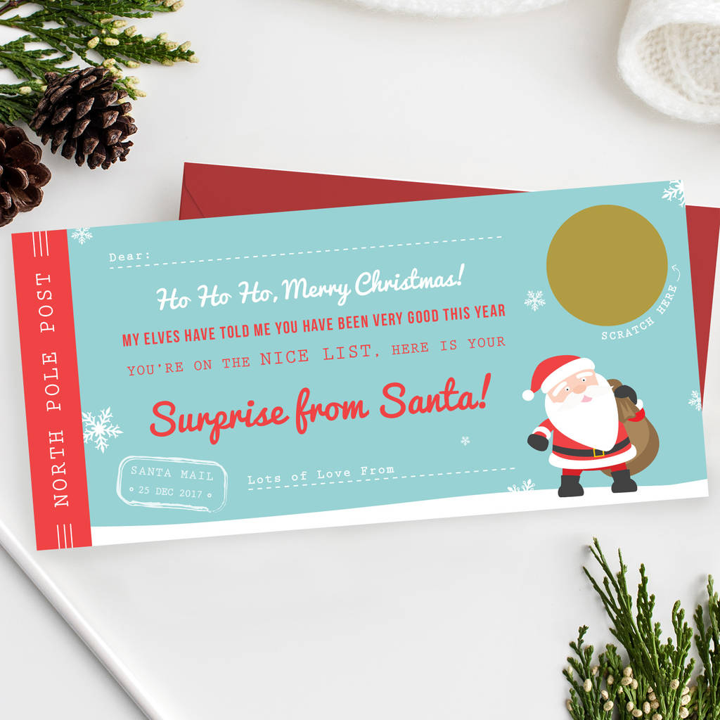 santa's surprise scratch off ticket by rodo creative ...