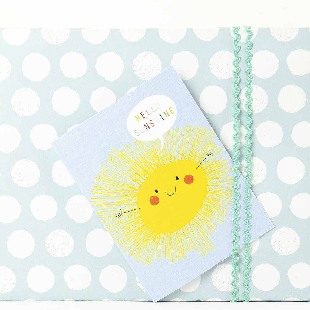 Mini Sunshine Card By Kali Stileman Publishing | notonthehighstreet.com