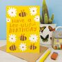 Have A Bee Utiful Birthday Bumble Bee Birthday Card By Whale & Bird ...