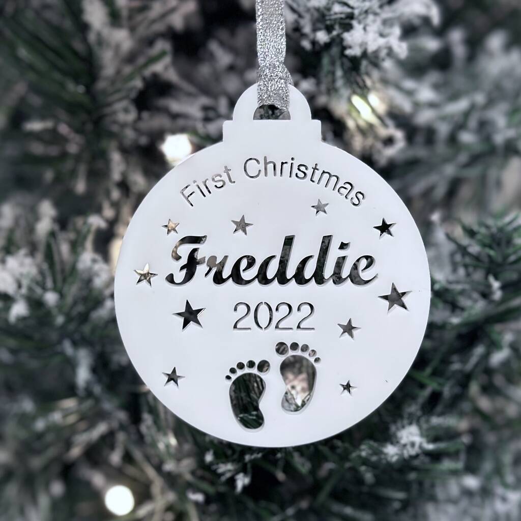 Personalised Baby's First Christmas Bauble By Kirsty Shaw ...