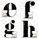 Personalised Children's Initial Metallic Foil Print By Susie Cutie ...
