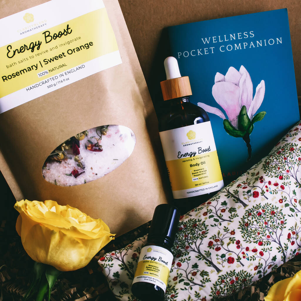 'the Energy Boost' Luxury Pamper Gift Box By Clarity Blend Aromatherapy ...