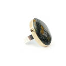 Wavelite Gemstone Ring Set In 9ct Gold And Silver By Alice Eden ...