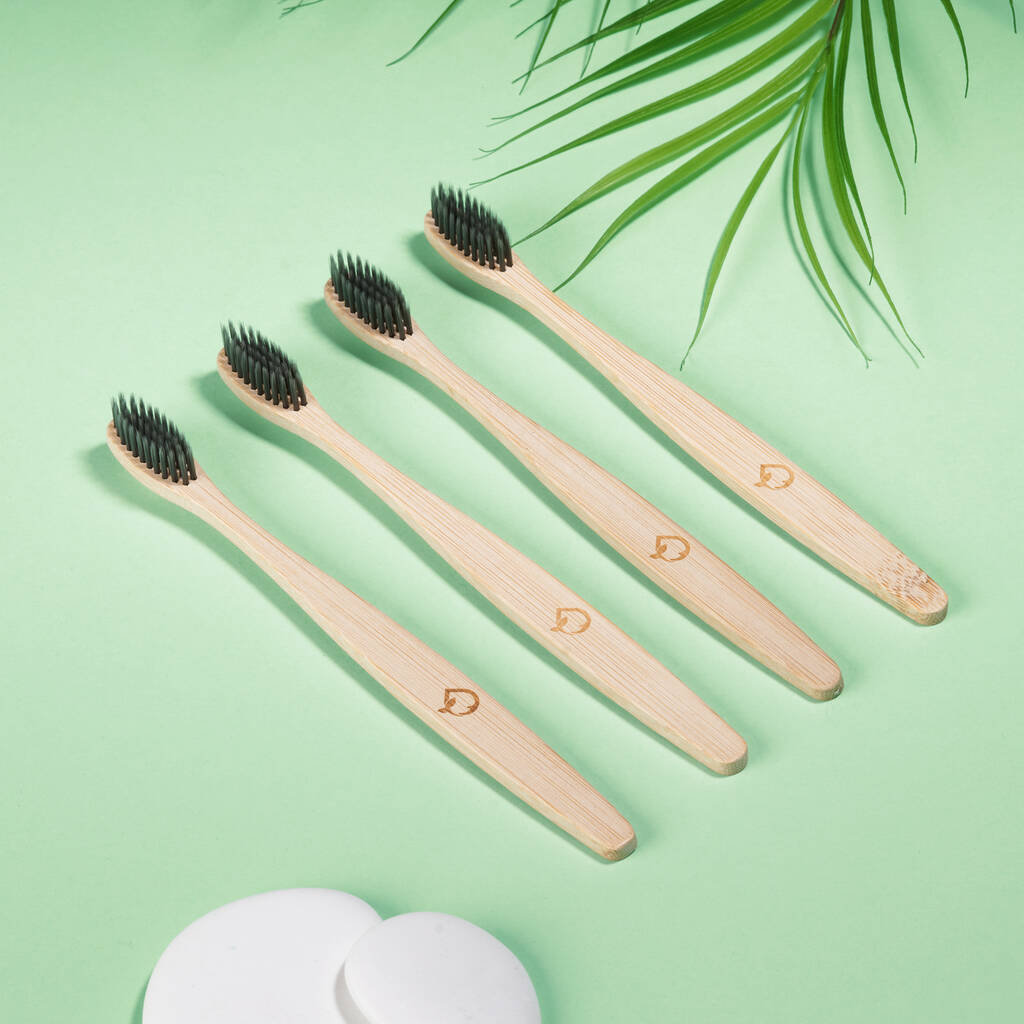 Sustainable Bamboo Toothbrush Set By Qi Eco | notonthehighstreet.com
