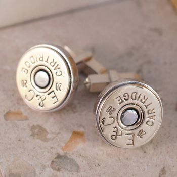 personalised shotgun cufflinks by van buskirk jewellery ...