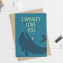Funny Whale Pun Love / Anniversary / Valentines Card By Wink Design ...
