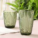 Luxury Botanical Green Leaf Glassware Collection By Dibor ...