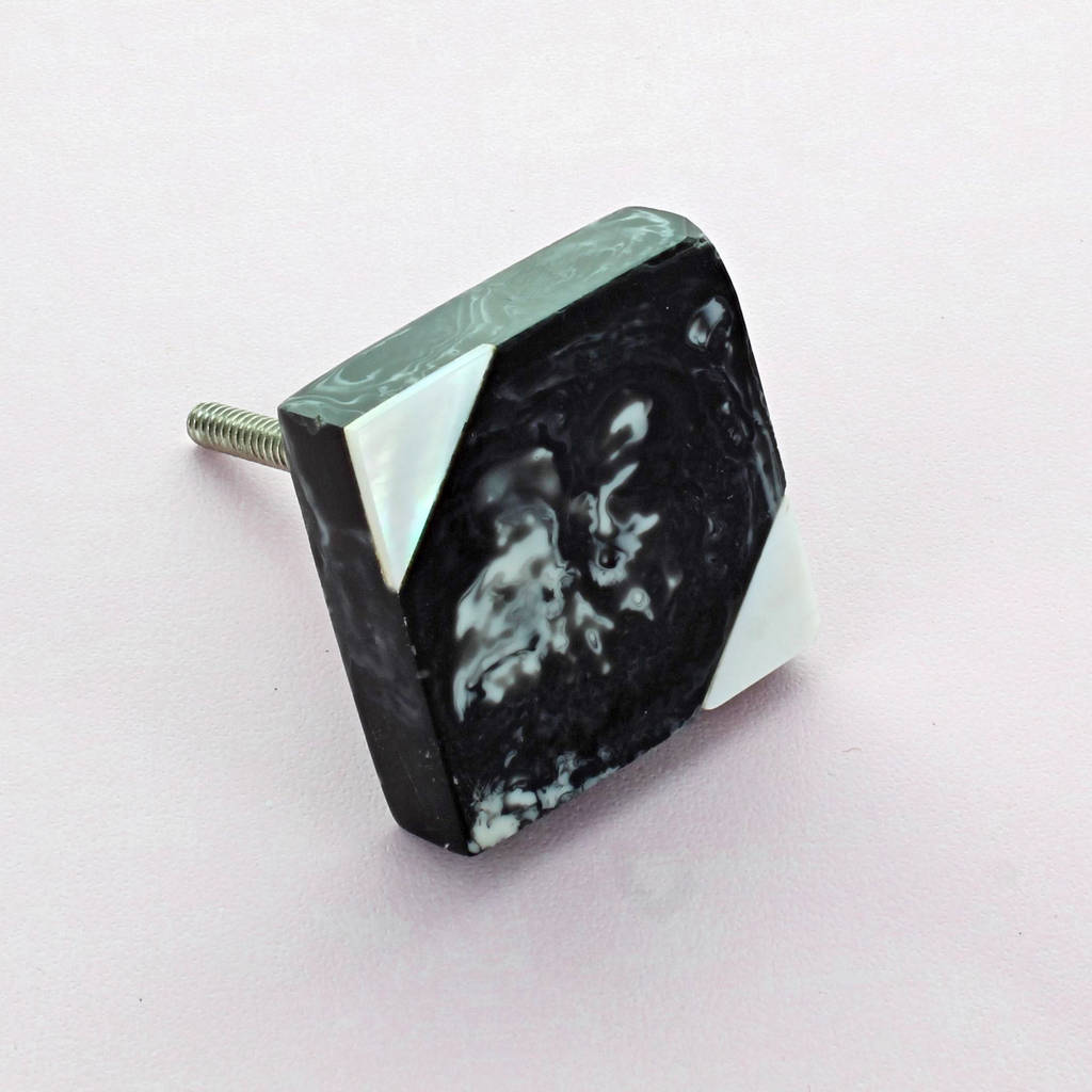 Square Designed Marble Effect Pull Handles By G Decor By G Decor ...