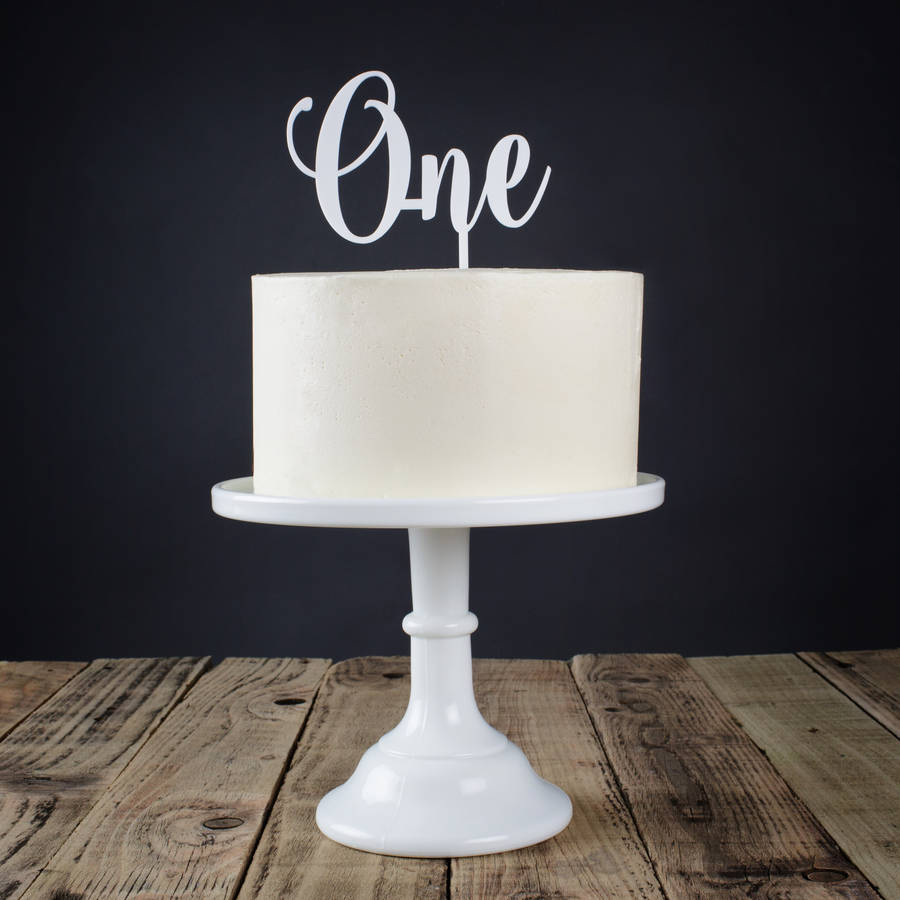 personalised acrylic cake topper by twenty-seven | notonthehighstreet.com