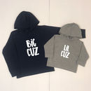 big cuz lil cuz cousins hoodie set by lovetree design ...