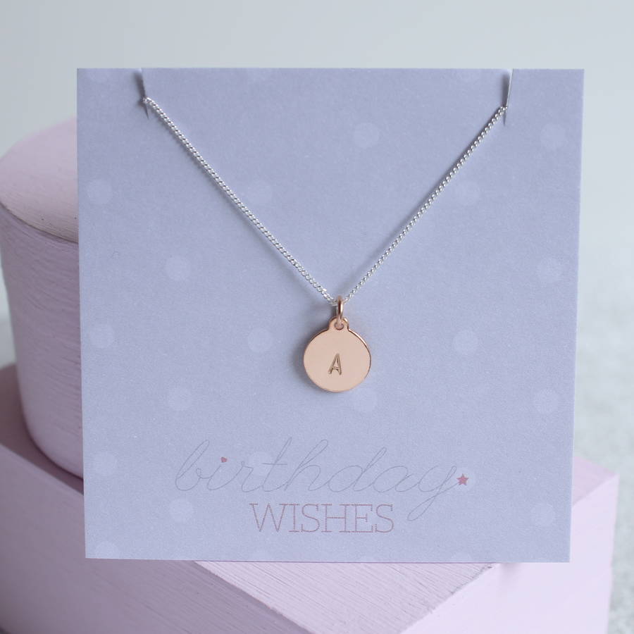 personalised sterling silver disc pendant by joy by corrine smith ...