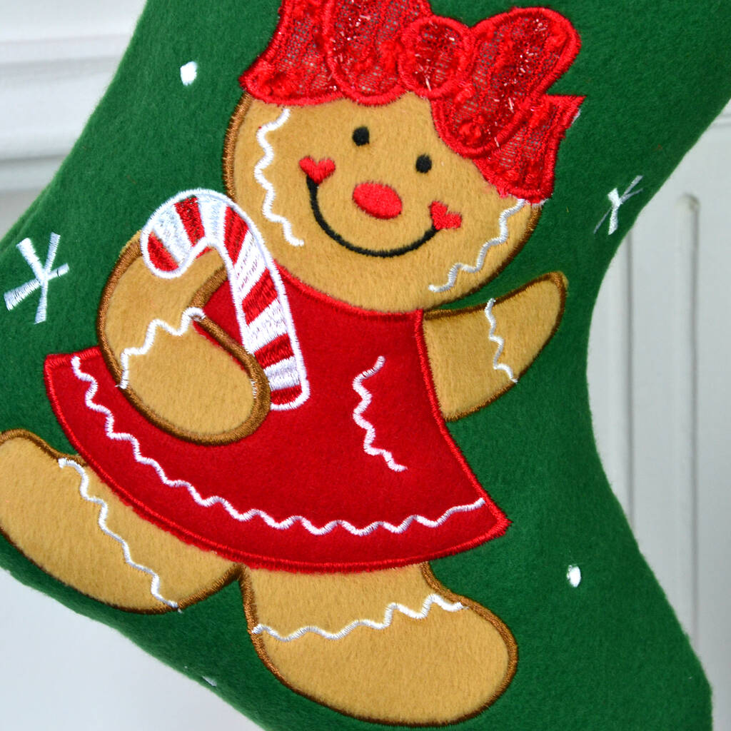 Personalised Christmas Gingerbread Man Stocking By KEEDD ...
