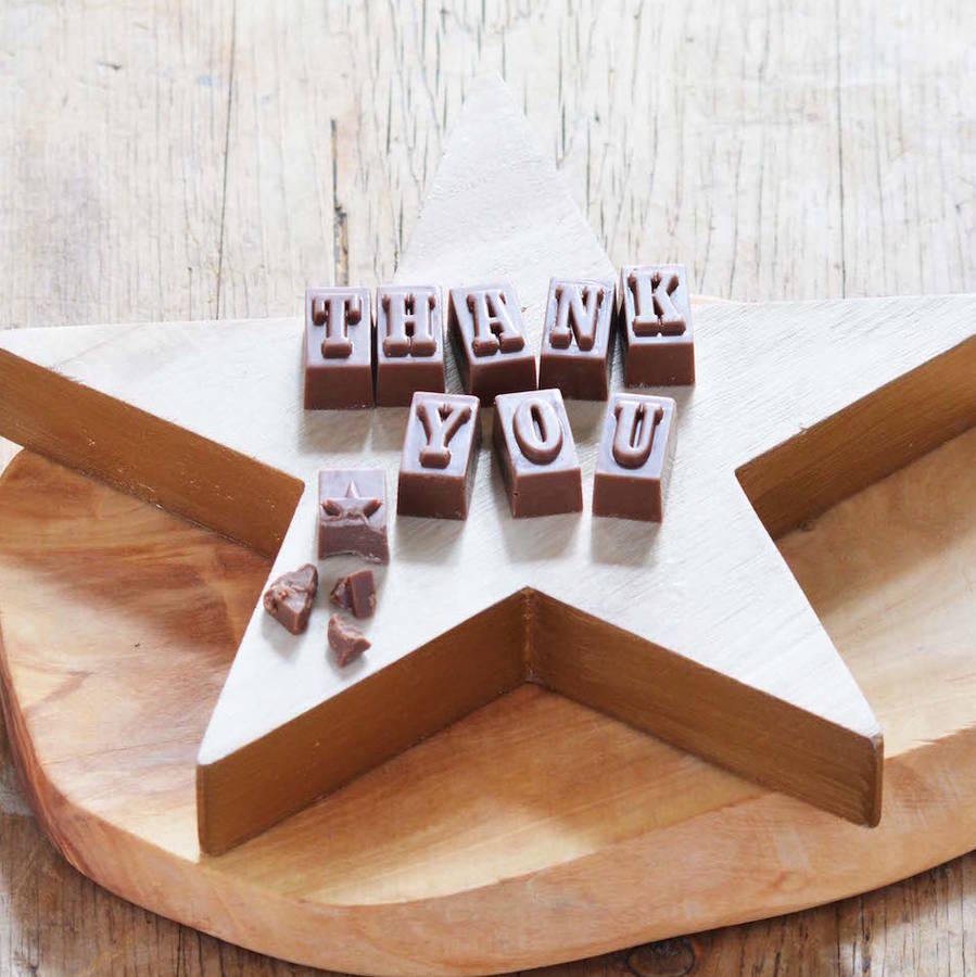 chocolate thank you card by morse toad chocolate messaging ...