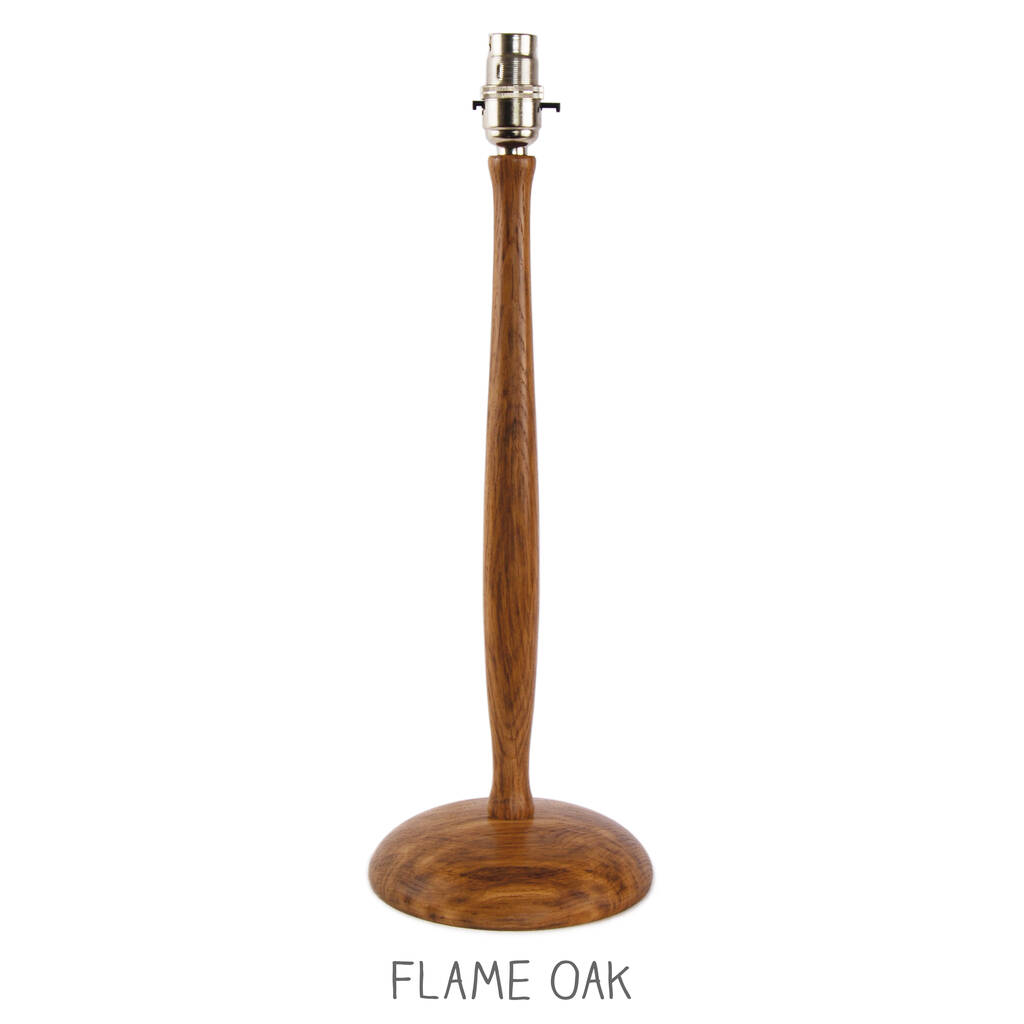 Wooden Table Lamp By Katie & The Wolf | notonthehighstreet.com