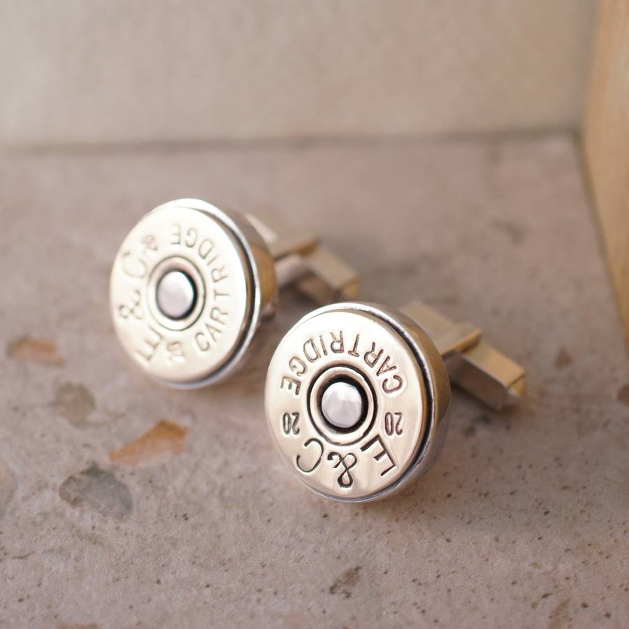 personalised shotgun cufflinks by van buskirk jewellery ...