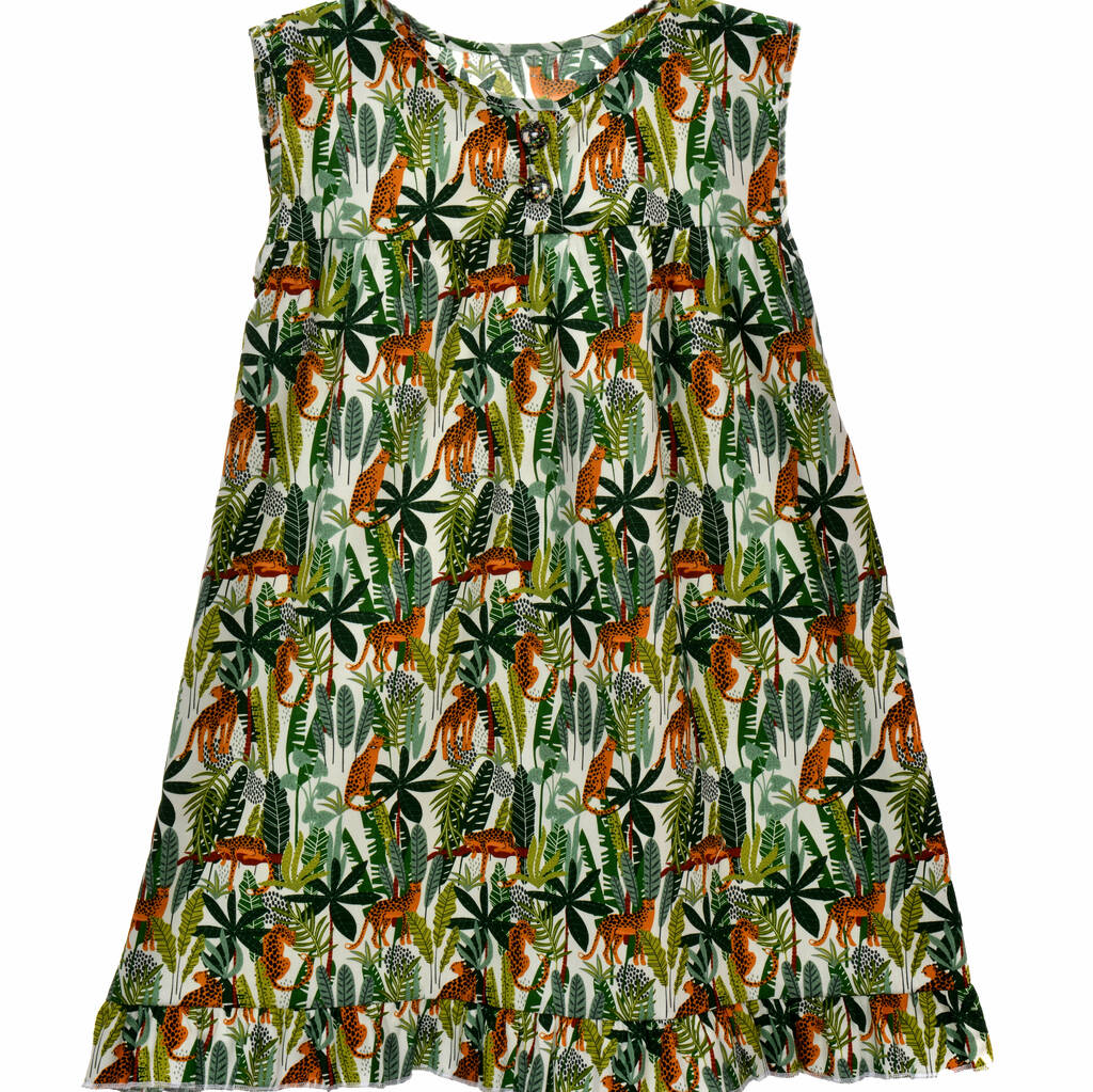 Lazy Leopard Cotton Nightie By Fox In A Box | notonthehighstreet.com