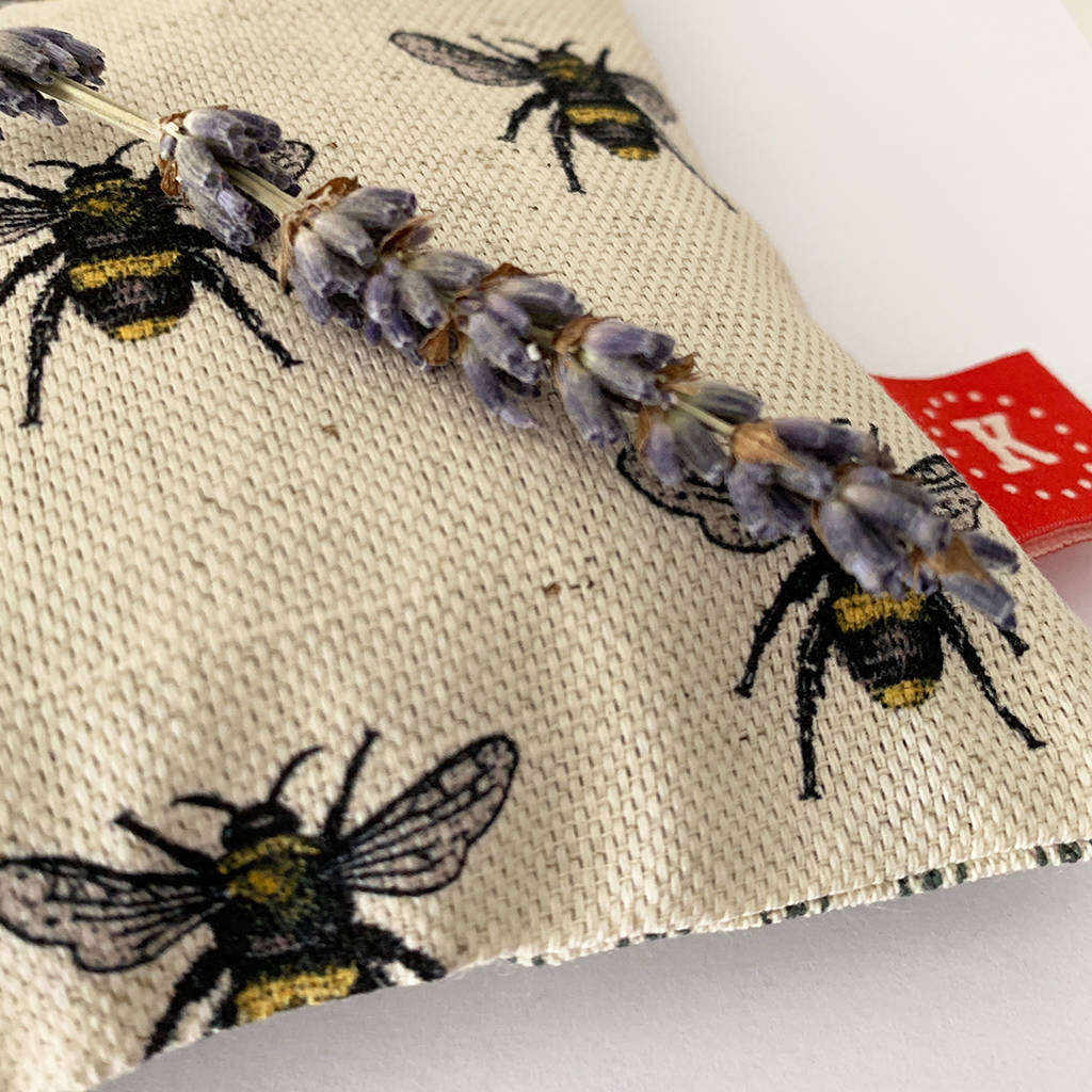 Bee Motif Lavender Bag By Keylime Design | notonthehighstreet.com