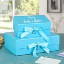 Luxury Personalised Turquoise Blue Gift Box By Dibor ...