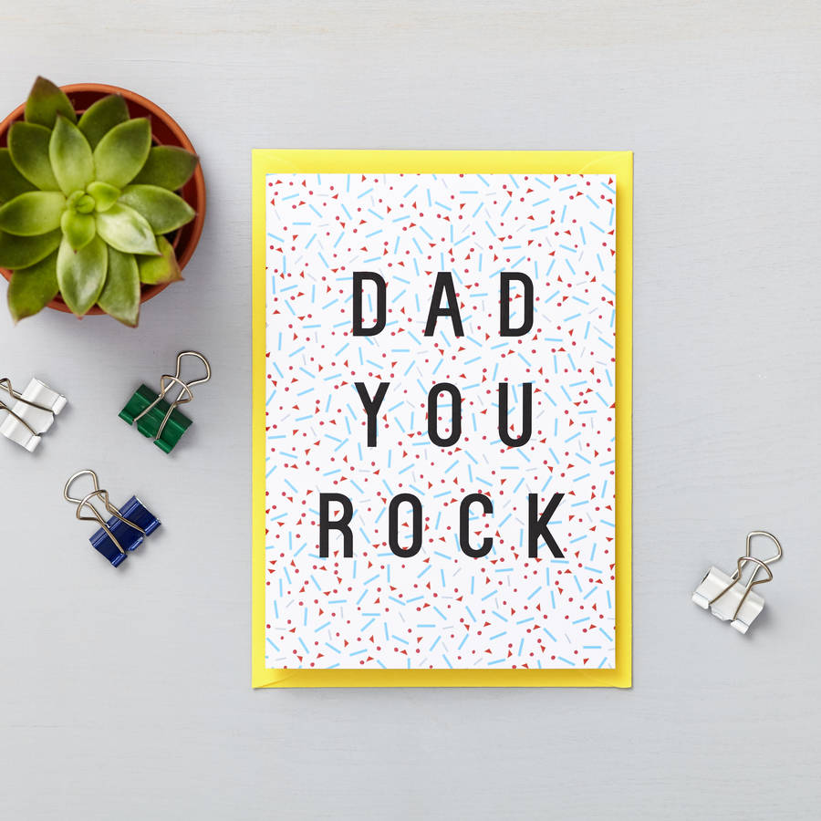 dad you rock by lucy says i do | notonthehighstreet.com