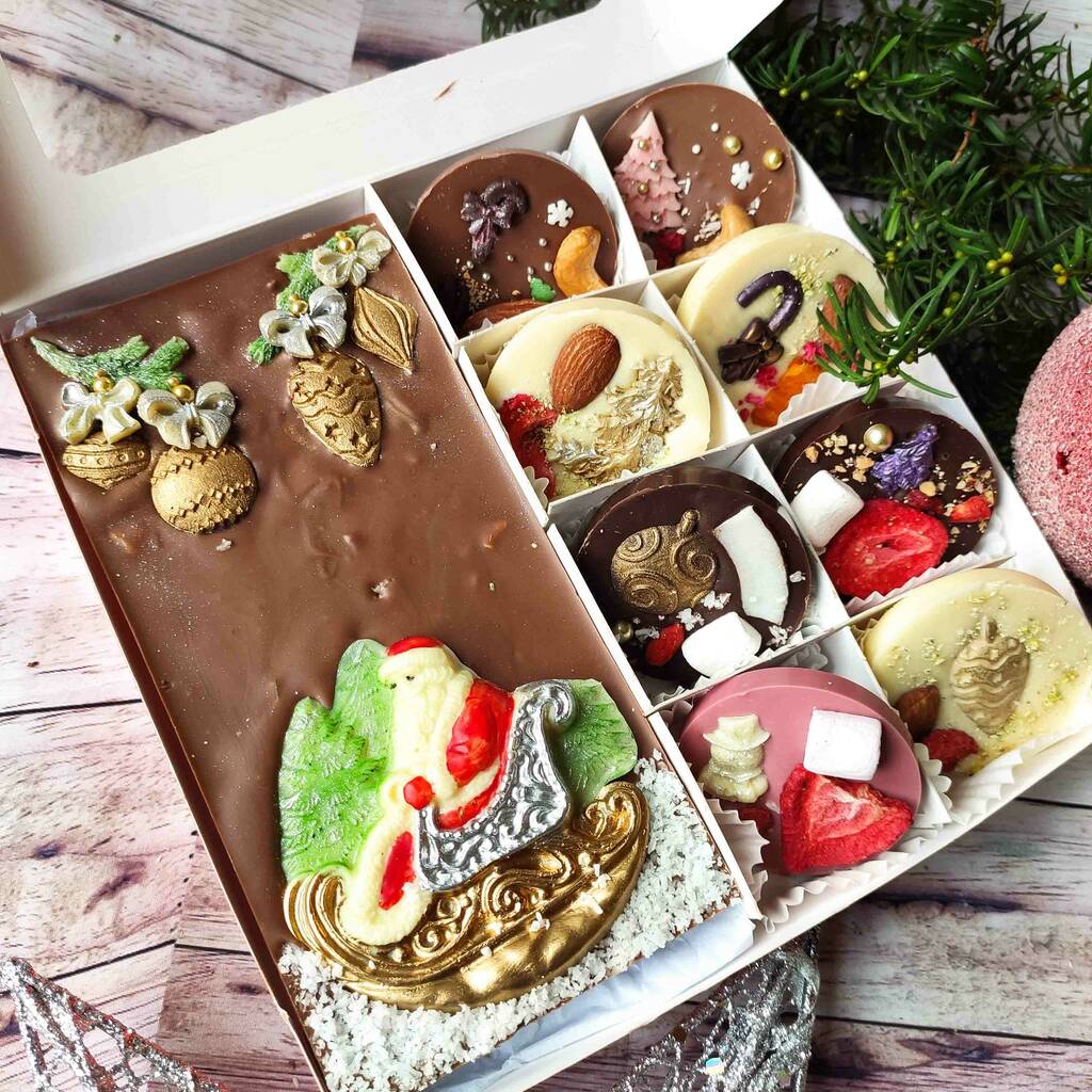 Chocolate Santa Sleigh, Personalised Christmas Box By The Unique ...