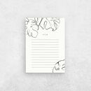 Monstera A6 Note Pad By The Moonlit Press | notonthehighstreet.com