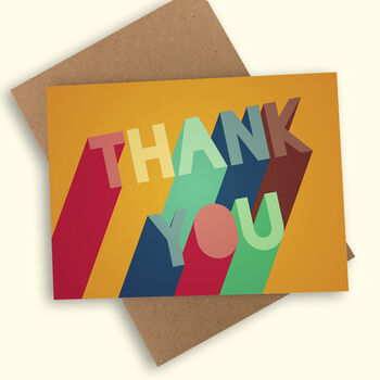 Thank You Card. Eco Friendly By Mimi & Mae | notonthehighstreet.com