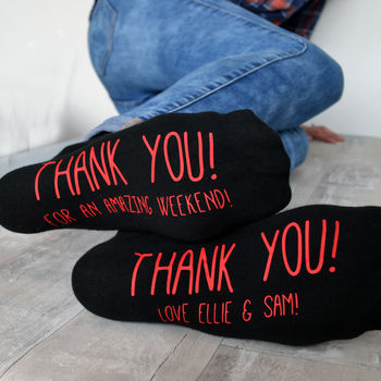 Thank You! Personalised Sock Gift By Solesmith | notonthehighstreet.com