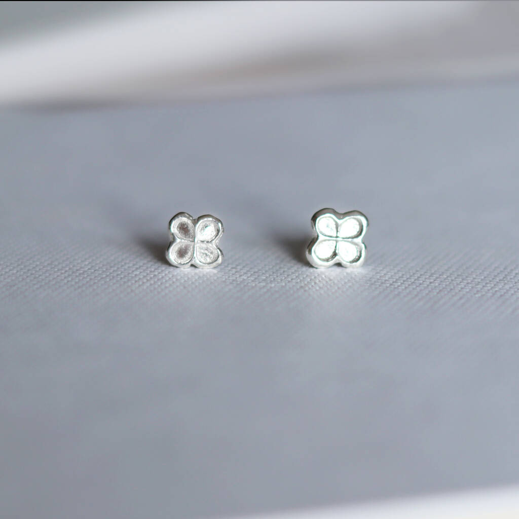 Four Leaf Clover Earrings By Cocobelle Jewellery
