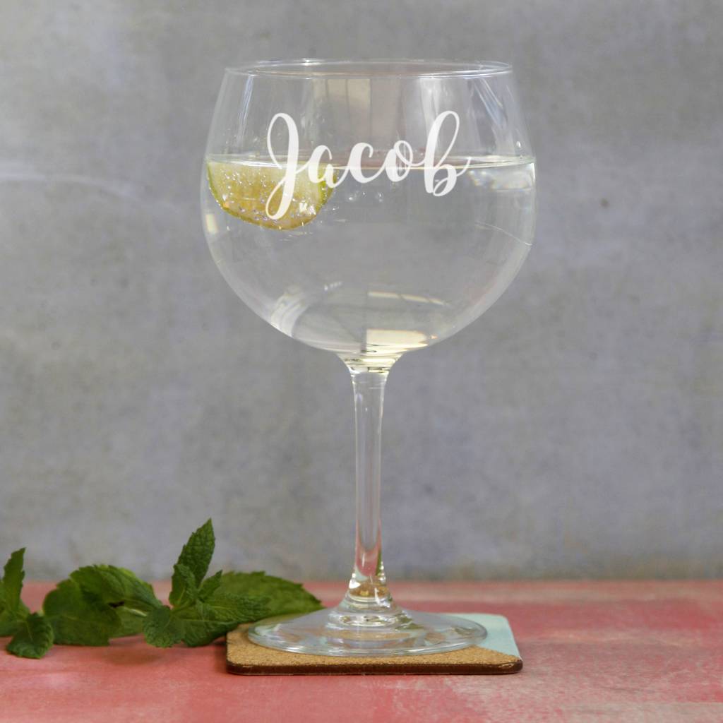 personalised gin goblet by the glass yard | notonthehighstreet.com