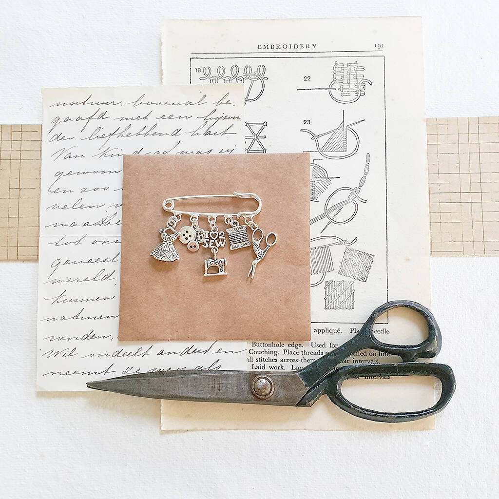 Personalised Sewing Diva Brooch By Zamsoe | notonthehighstreet.com