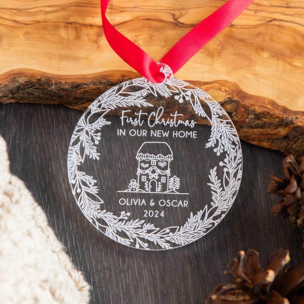 First Home Christmas Custom Bauble Keepsake By Secret Creation