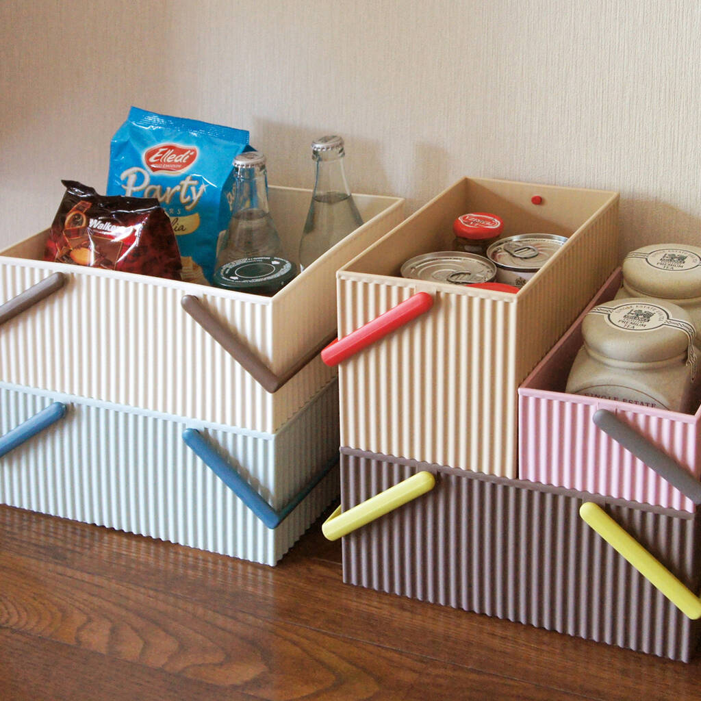 Durable Utility Flexible Stacking Boxes Folding Handle By Out Of The Box