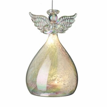 Christmas Light Up Glass Angel By Pink Pineapple Home & Gifts ...