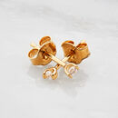 Gold Or Silver Small Simple Diamond Style Studs By Lily & Roo ...