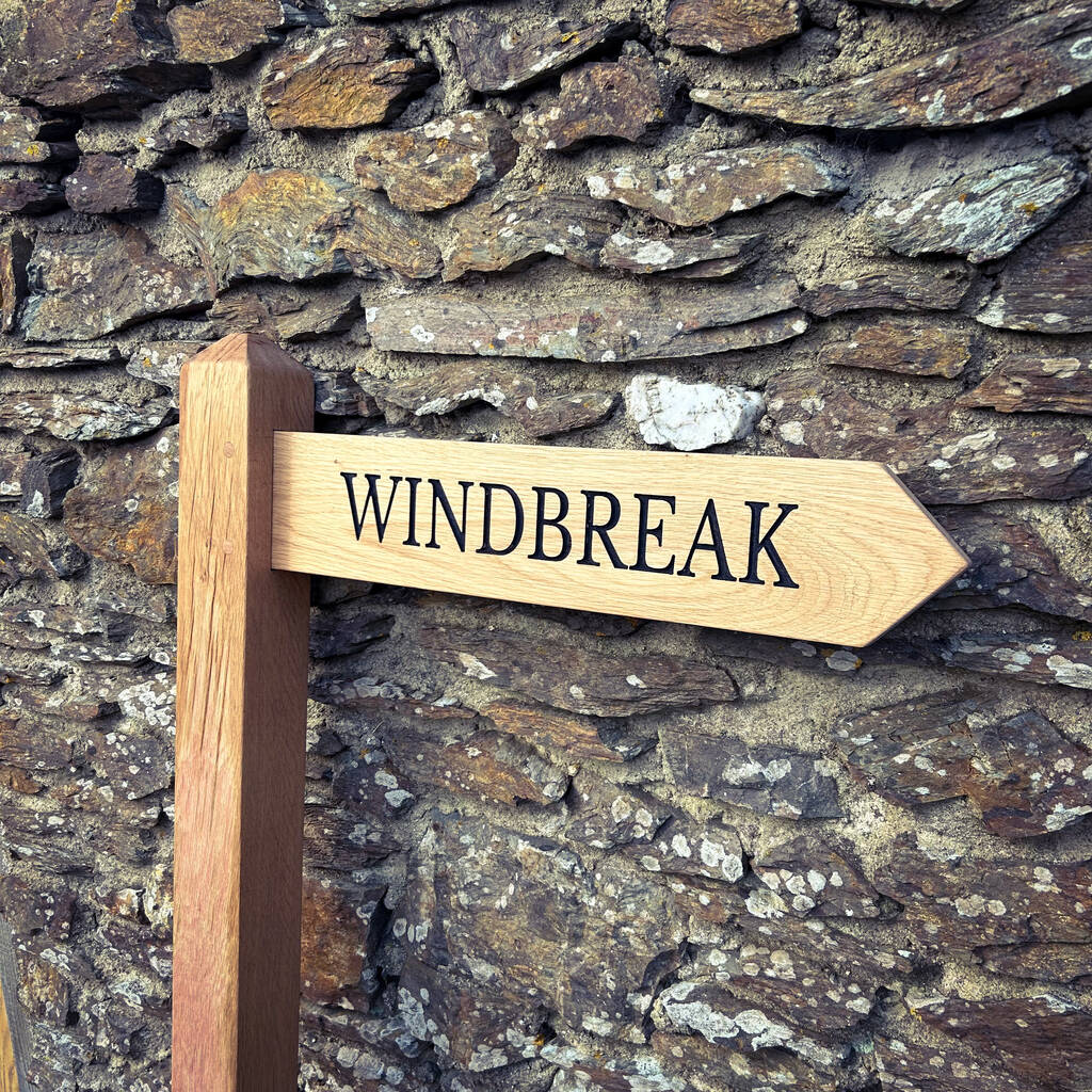 Engraved House Name Driveway Post By Grain Designs | notonthehighstreet.com