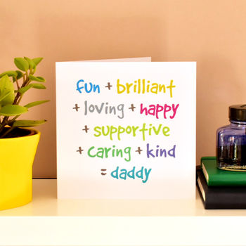 'daddy' card by mrs l cards | notonthehighstreet.com