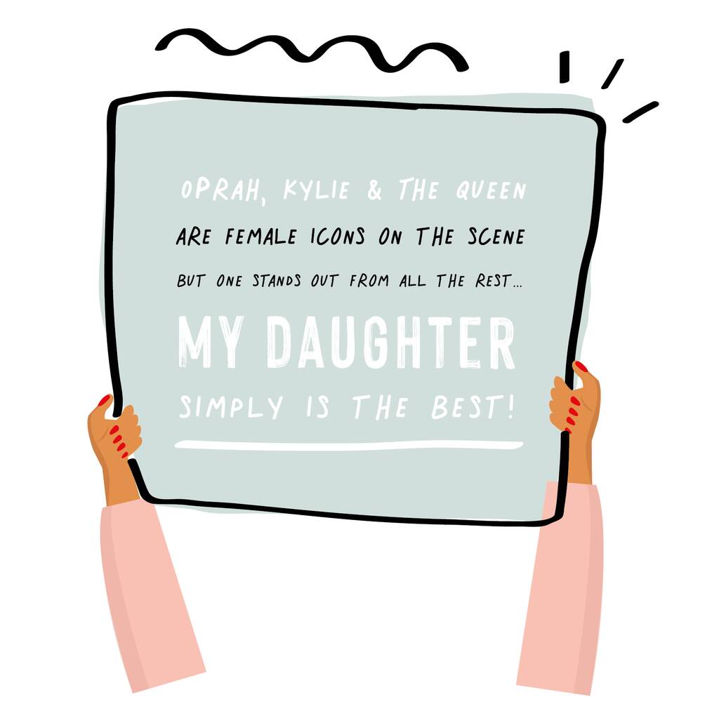 Funny Daughter Poem Card By Bespoke Verse | notonthehighstreet.com