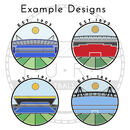 Personalised Any Football Club Stadium Logo T Shirt By Turf Football ...