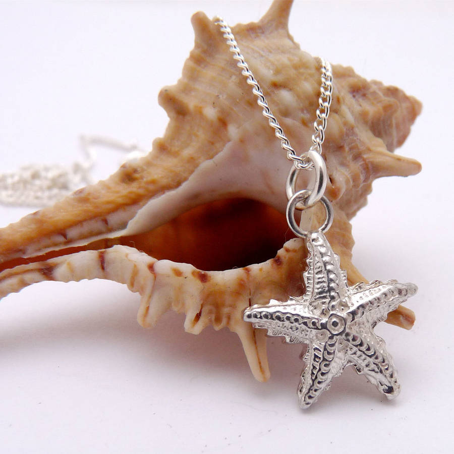 Silver Starfish Necklace By Joy Everley | notonthehighstreet.com