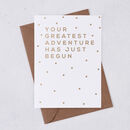 Congratulations 'greatest Adventure' Gold Foil Card By Bookishly ...