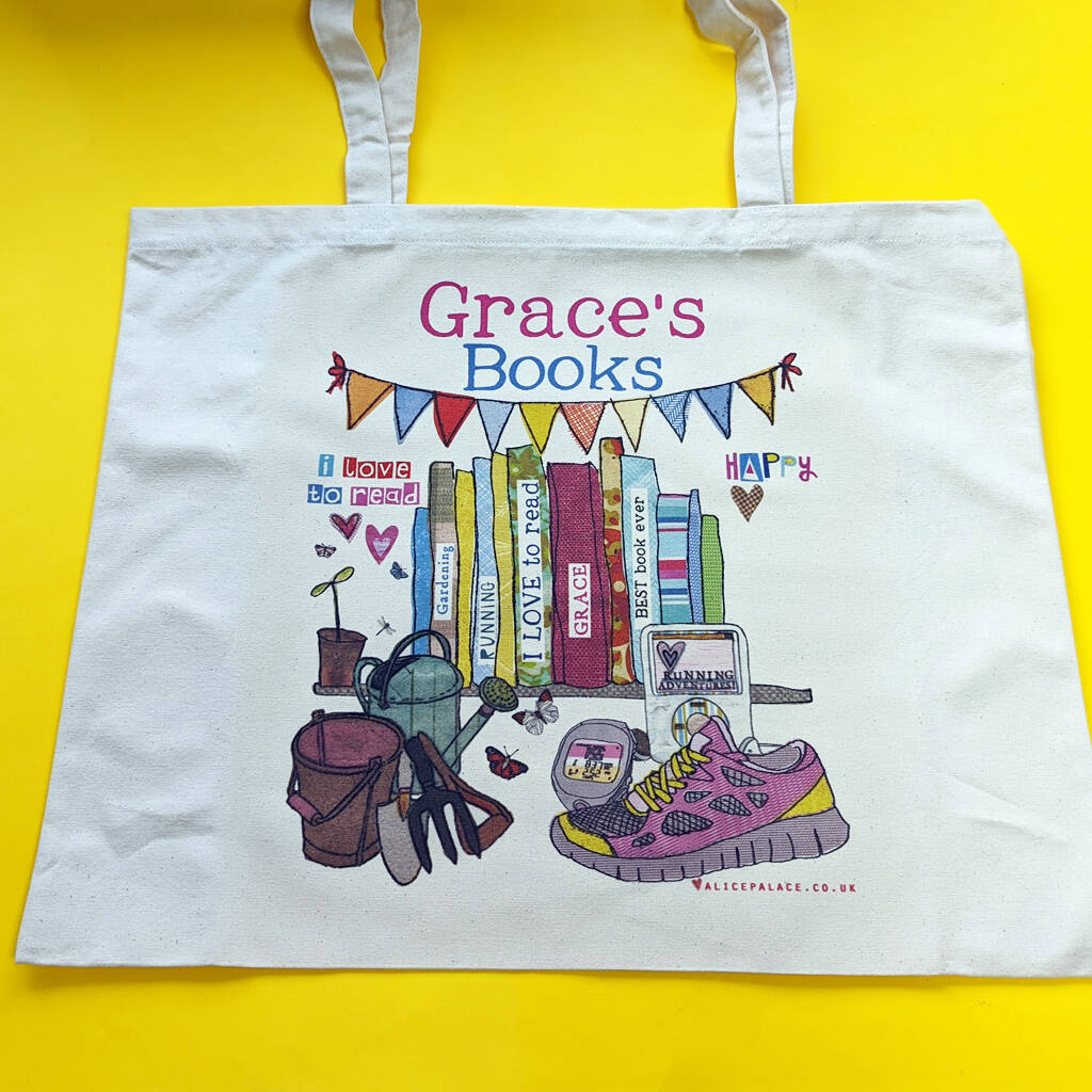 Personalised Love To Read Book Bag By Alice Palace | notonthehighstreet.com
